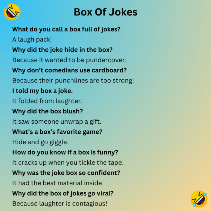 Box Jokes and Puns Hilarious Wordplay That’s Outside the Box!