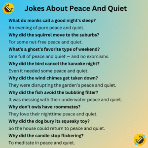 Peace Jokes and Puns That’ll Keep You Calm & Cracking Up