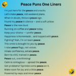 Peace Jokes and Puns That’ll Keep You Calm & Cracking Up
